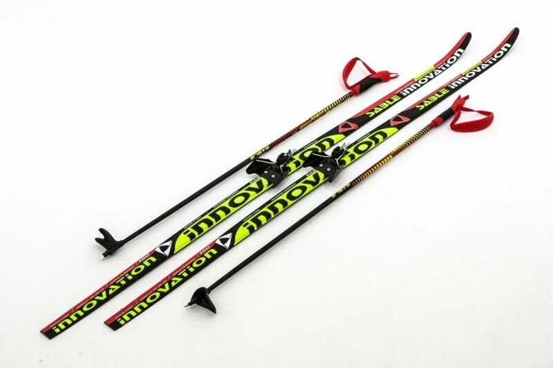 Лыжи Комплект 75 мм - 150 STEP Innovation black/red/green