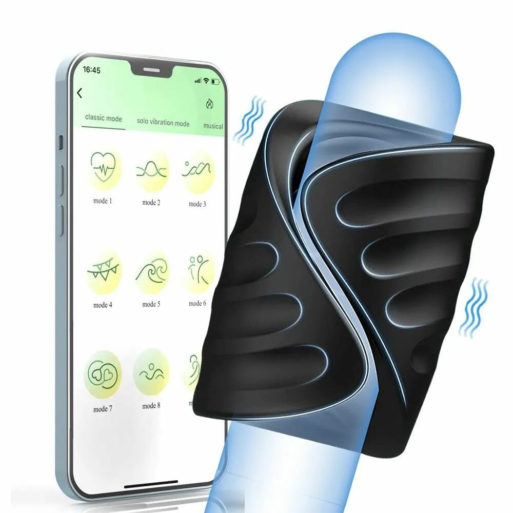 Мужские вибраторы с прикладным управлением, Тренажер для пениса, Кольцо для фиксации сперматозоидов, Задержка эрекции и эякуляции, Стимуляция простаты, черный-01