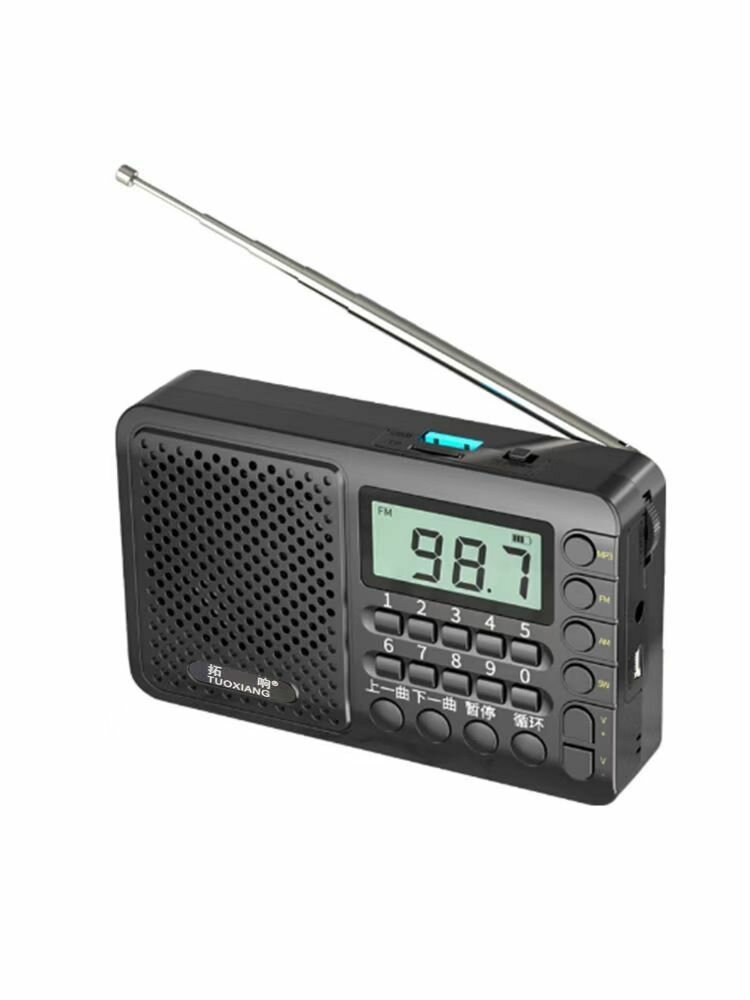 Магнитола, цифровой тюнер, AirPlay, FM/AM/SW, USB/SD/MMC, с аккумулятором