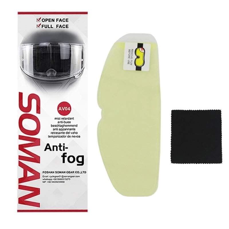 Мотоциклетный шлем, непромокаемая противотуманная пленка, защитная пленка для линз шлема, козырька H9EE