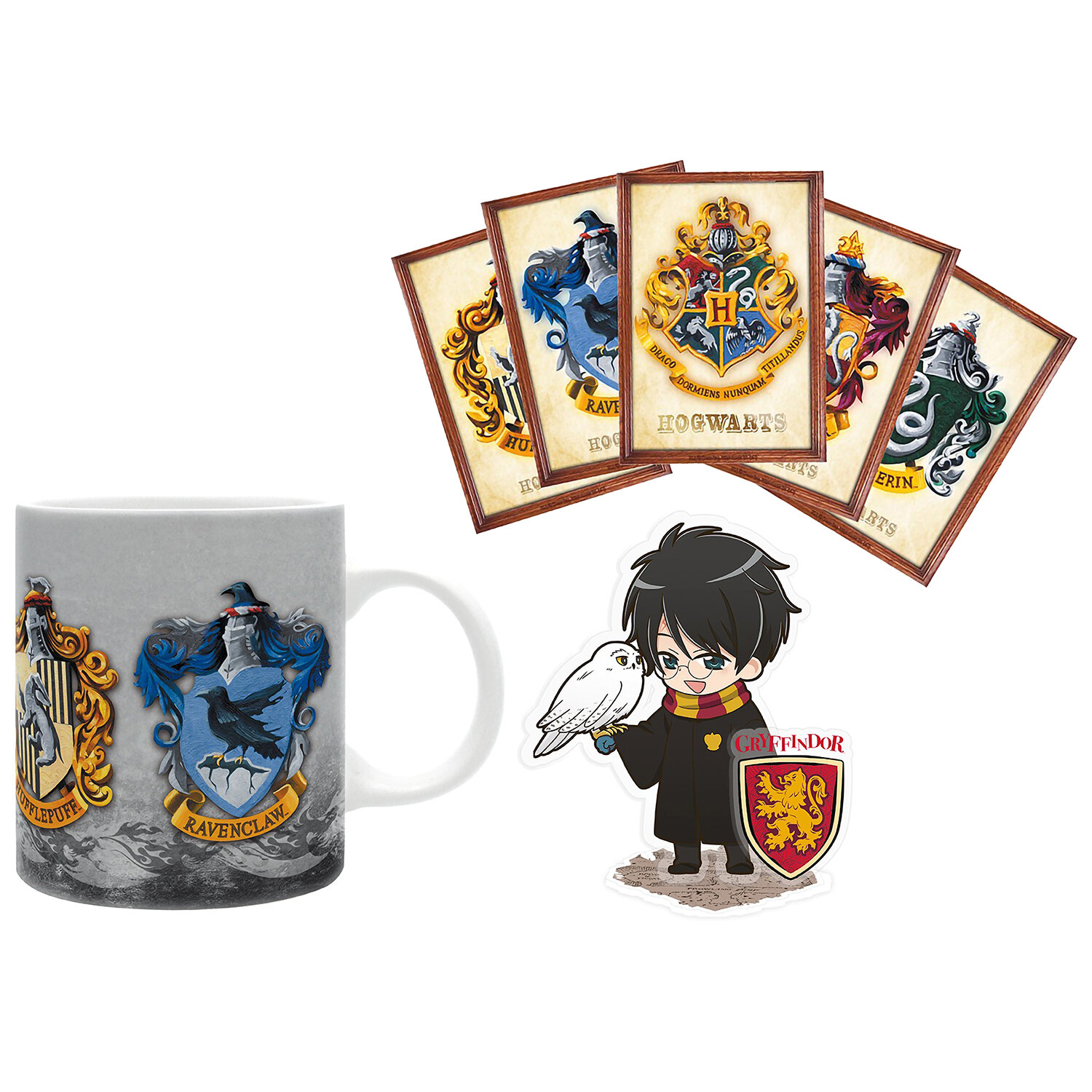 Набор подарочный ABYstyle Harry Potter Hogwarts Кружка 320мл+Акриловая фигурка+Открытки (ABYPCK281)