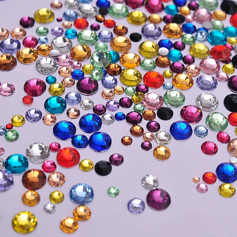 Стразы TPSMOC смешанного цвета 2-6 мм 4mm 2000pcs