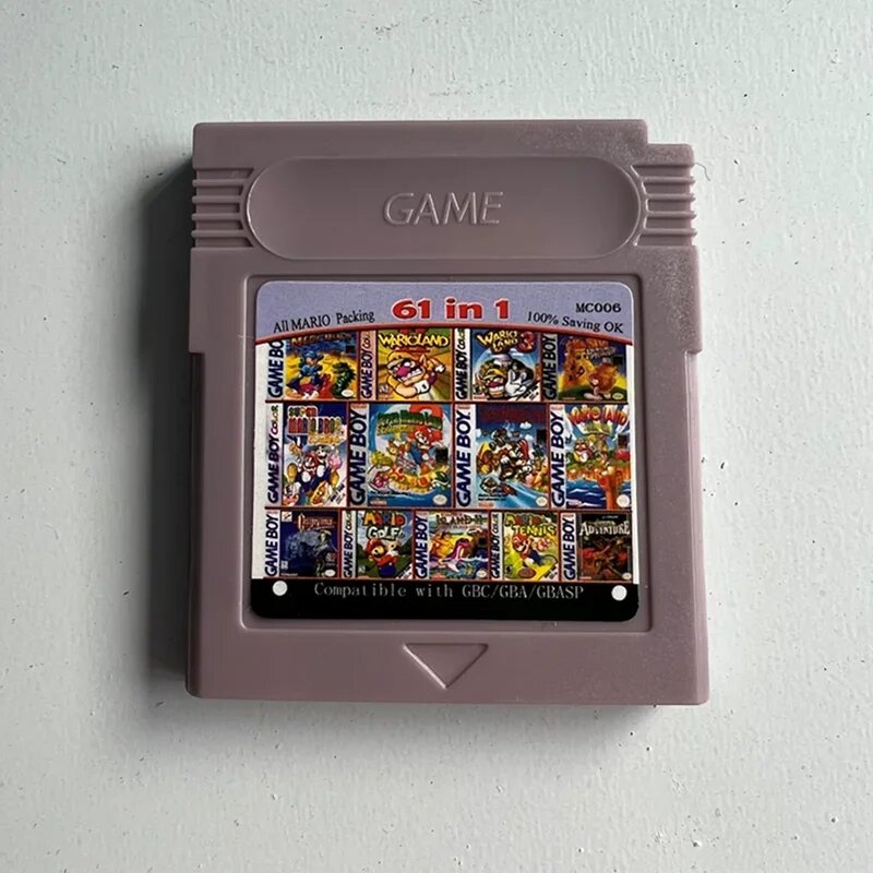 Картридж 61 в 1 для GBC/GBA/SP/GBM, серый