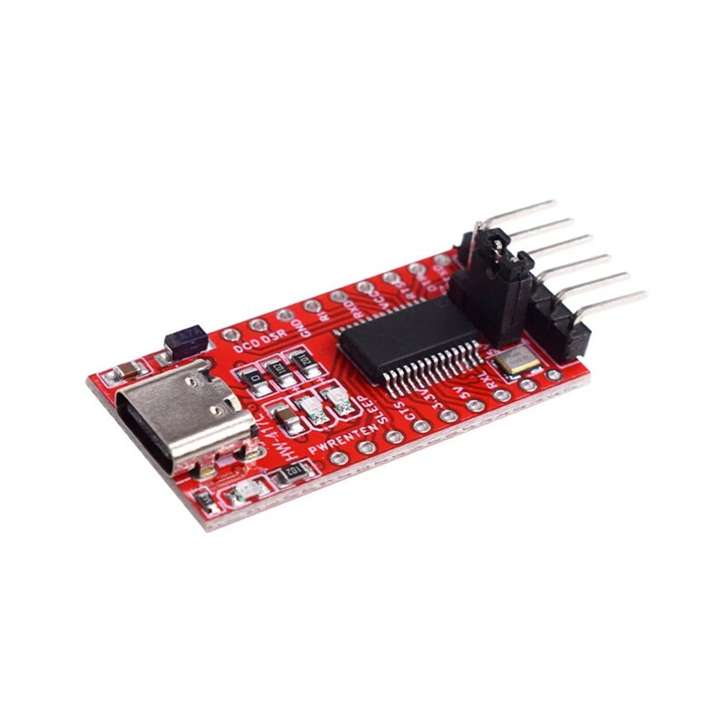 Liludin FT232RL USB к TTL Адаптер Модуль Красный, 5 Pcs, Red Type-c