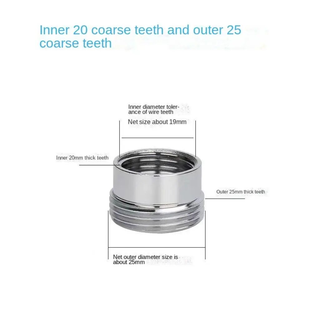 Набор адаптеров для кухонного смесителя с шайбой, комплект из 18/20/22/24 мм-22 мм, с экономичным разъемом «Папа/мама», аксессуары для ванной комнаты