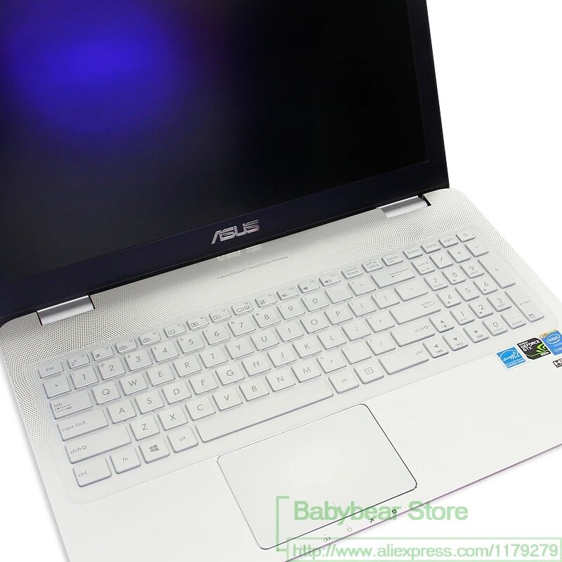 Силиконовый чехол для клавиатуры Asus X751 clear