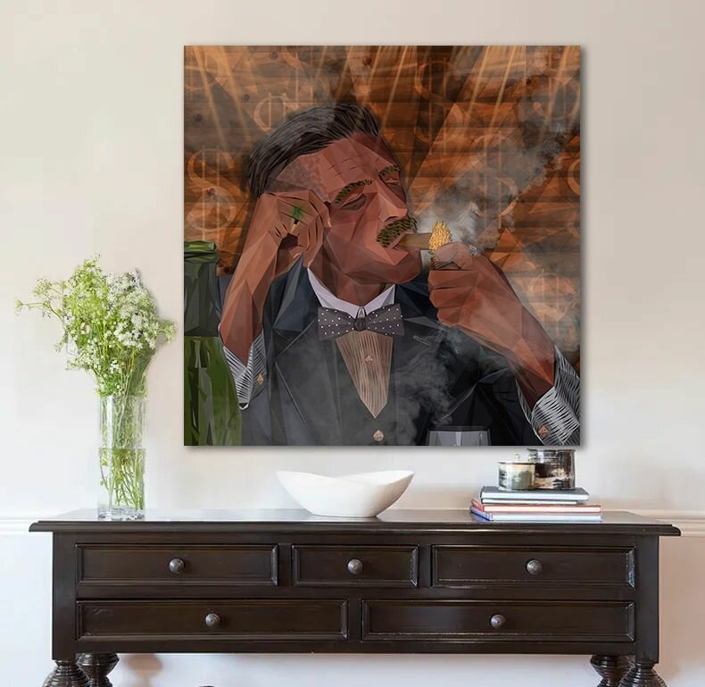 Томас Шелби / Острые козырьки - 50х50, Картина Шелби, постер на стену