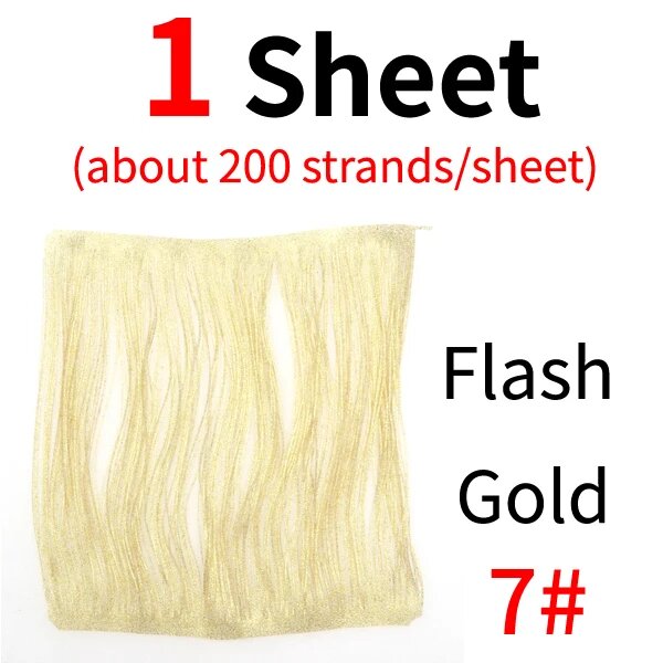 Flash Gold 7# силиконовая юбка для морской рыбалки