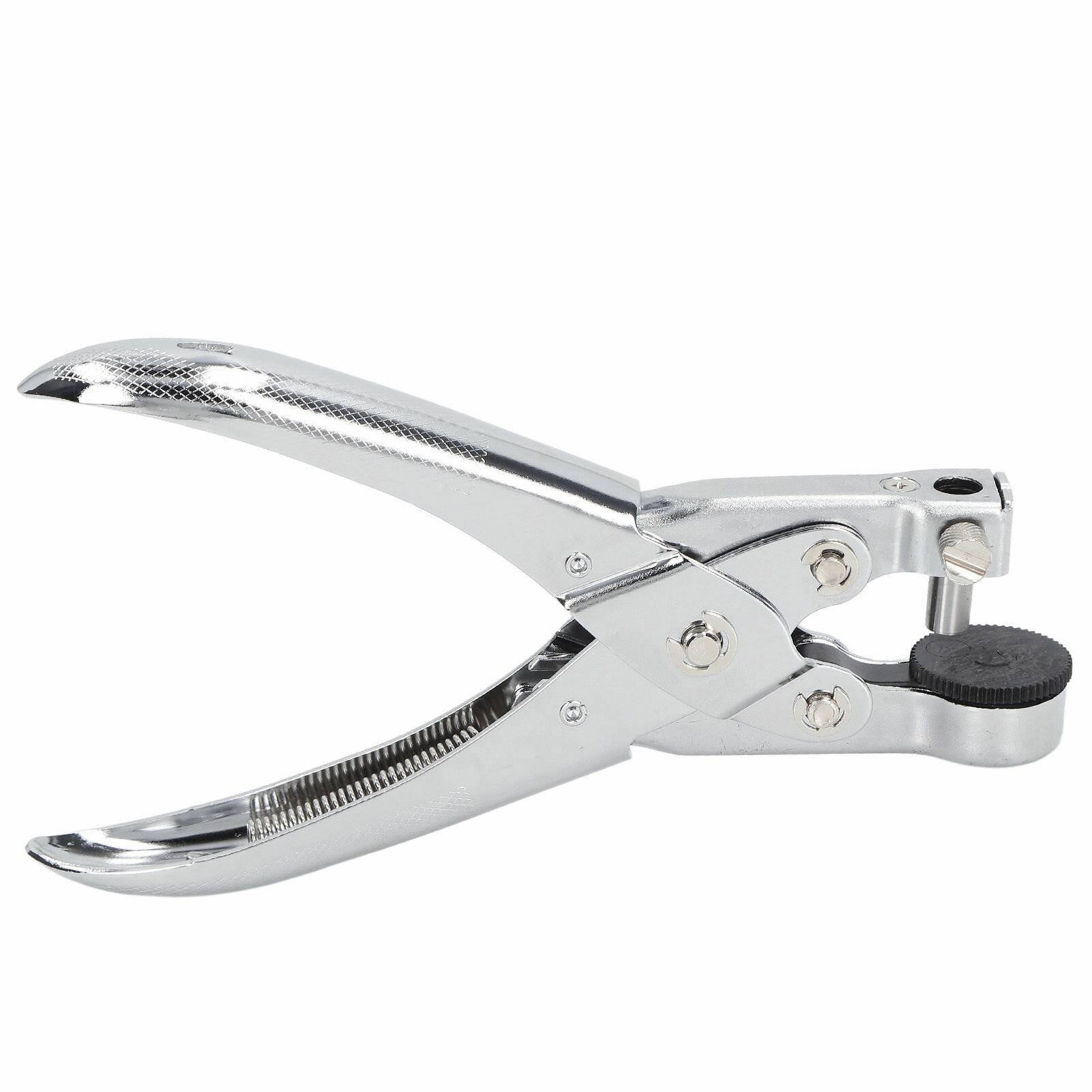 Дырокол, хромированный, для пластиковых пакетов