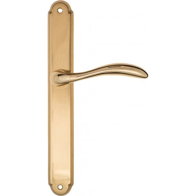 Дверная ручка Fratelli Cattini "LUCCIA" на планке PL01 полированная латунь