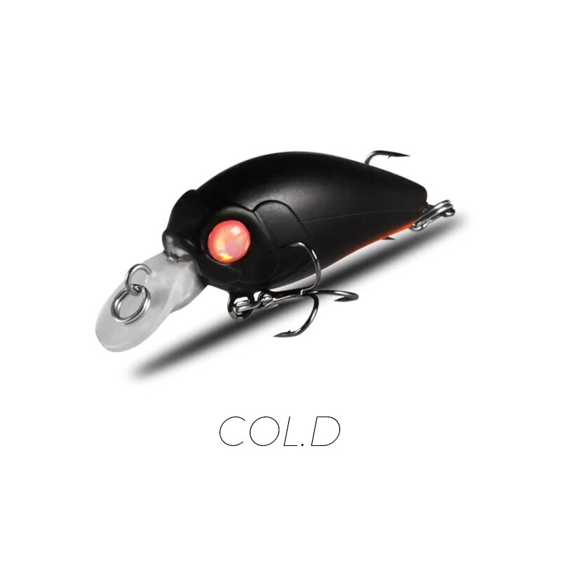 BEARKING Верхние воблеры 3,5 см 3,5 г 9 цветов Черный, D