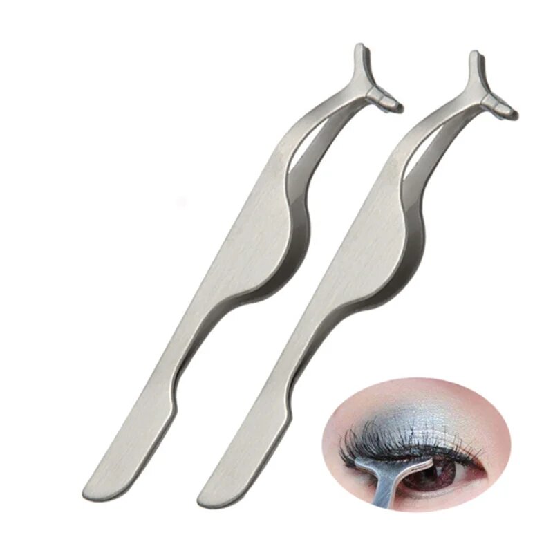 1 шт, пинцет для накладных ресниц, аппликатор для накладных ресниц, бигуди для наращивания ресниц, щипцы, вспомогательный зажим, зажим, щипцы для макияжа, инструменты