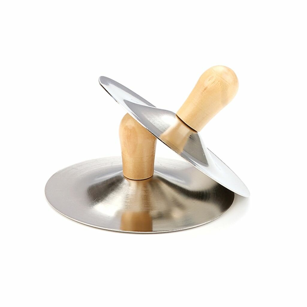 Пальчиковые тарелочки с деревянными ручками, ритмический перкуссионный музыкальный инструмент