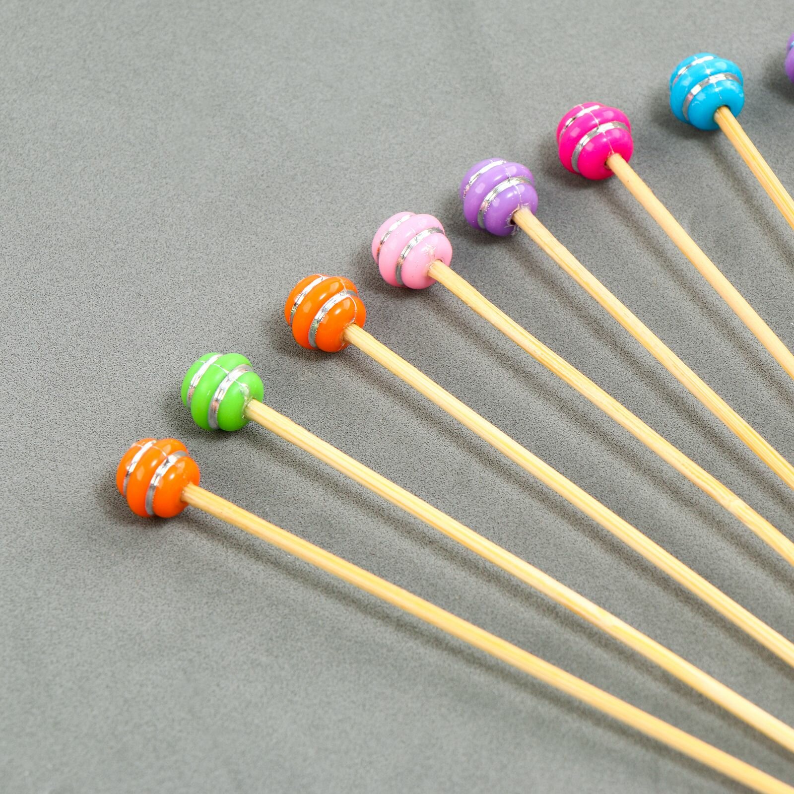 Шпажки деревянные Сладости , 12 см, набор 12 шт.