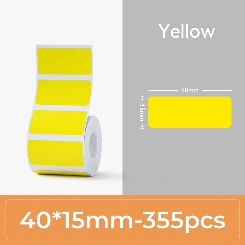 Этикетки NIIMBOT M2 для принтера M2 Yellow 40x15mm