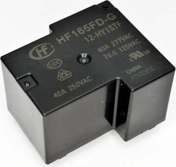 Реле HONGFA HF165FD-G/12-HY1STF электромеханическое 12В SPST-NO 40А AgSnO2 1 шт