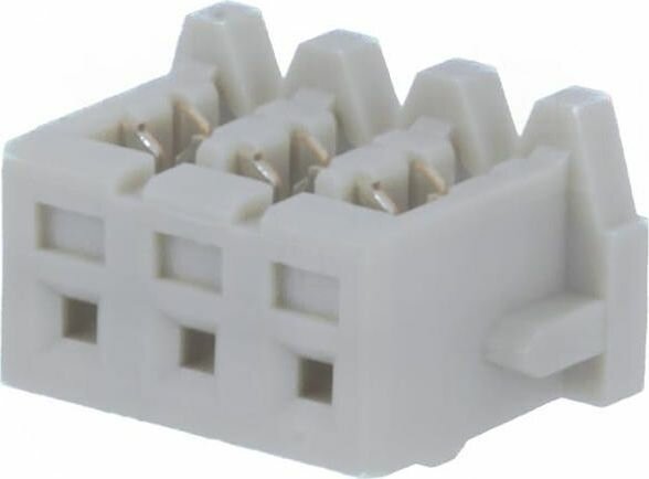 Вилка JST 03KR-6H-P Вилка IDC "мама" KR 2мм PIN: 3 на провод 100В 1А Конф: 1x3 1шт