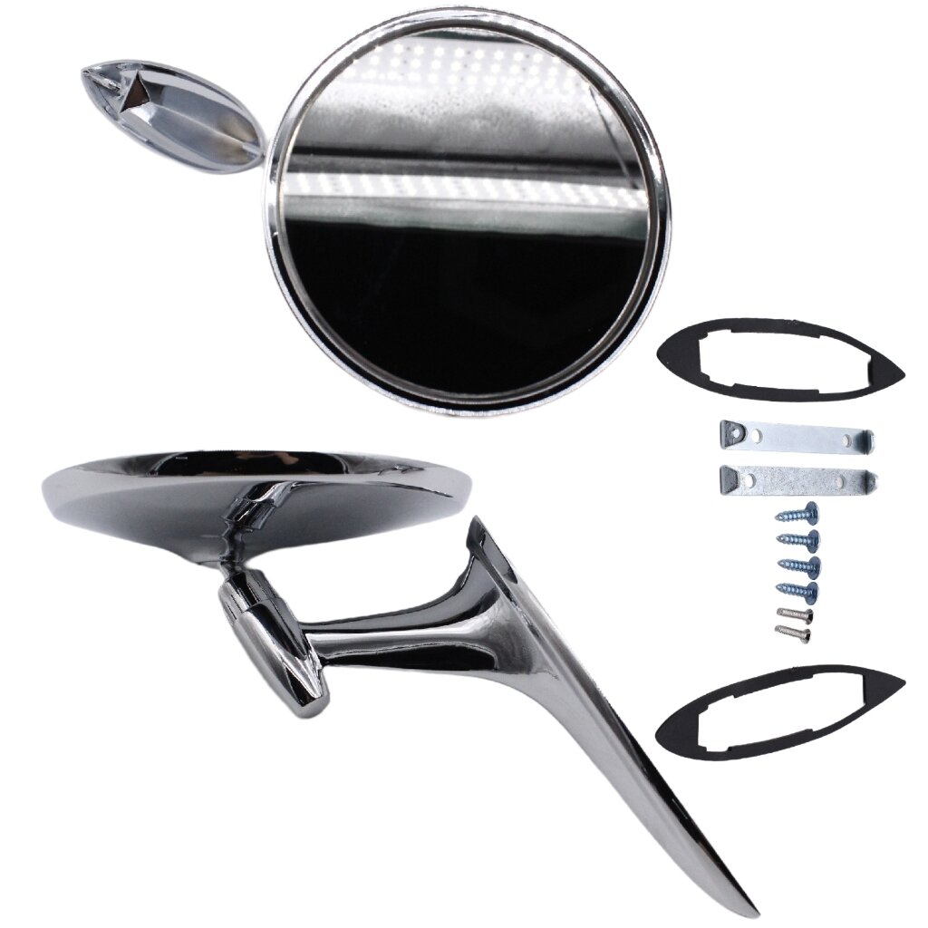 Наружные Элементы автомобиля Боковое Стекло заднего Вида Боковой Двери Наружная Дверь Стекло заднего Вида В Сборе для 64-65 Camino, 63-65 Corvair