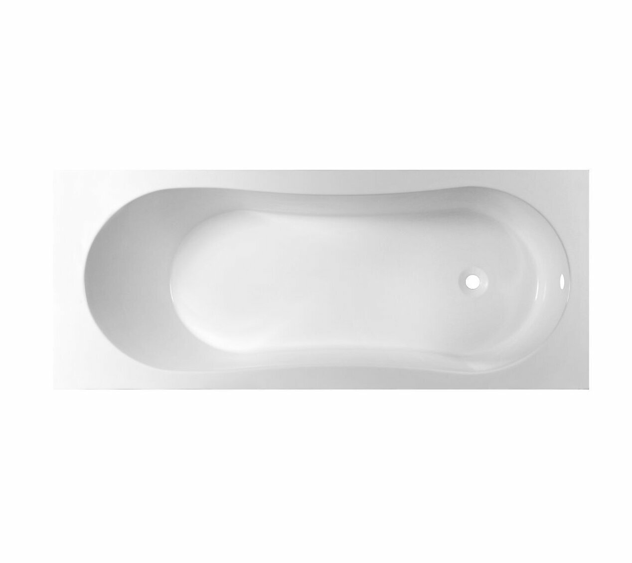 Ванна из литьевого мрамора Эстет Лаура 170х70 см (белая, глянцевая)