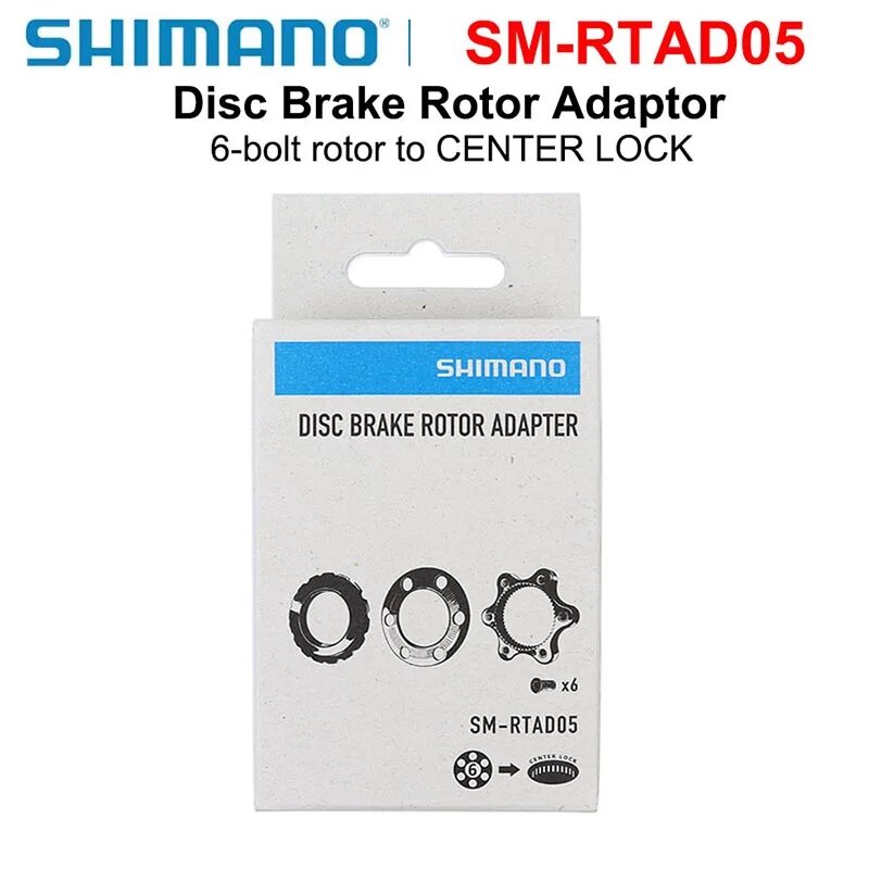 Shimano SM RTAD05 Адаптер ротора дискового тормоза 6-ботовый ротор к ступицу CENTER LOCK SM-RTAD05 Адаптер ротора диска для шоссейного велосипеда MTB