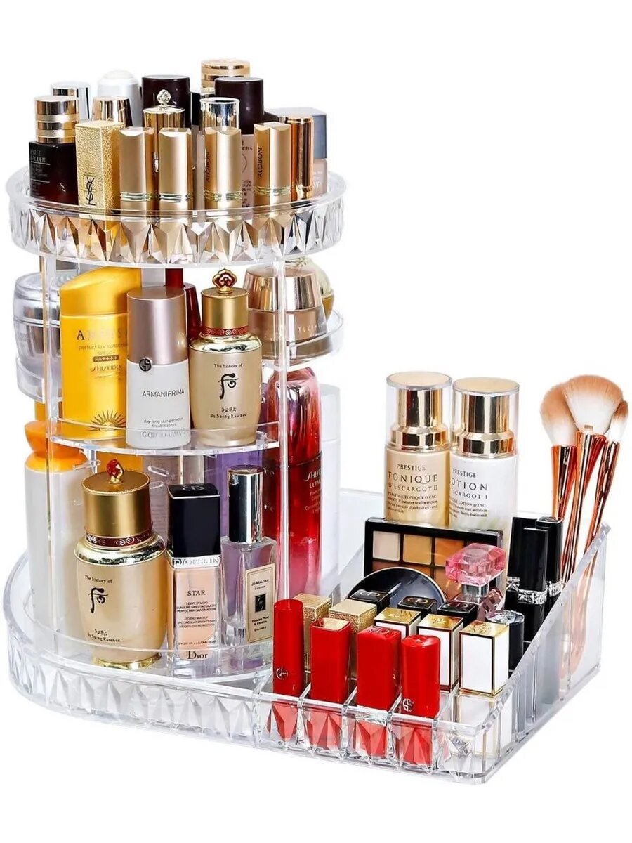 Универсальный двухъярусный органайзер для косметики
