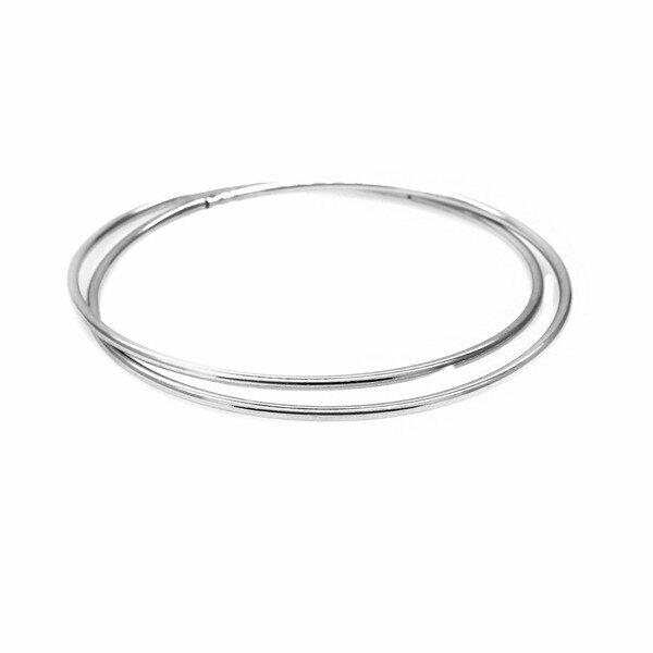 Серьги конго, серебро, 925 проба