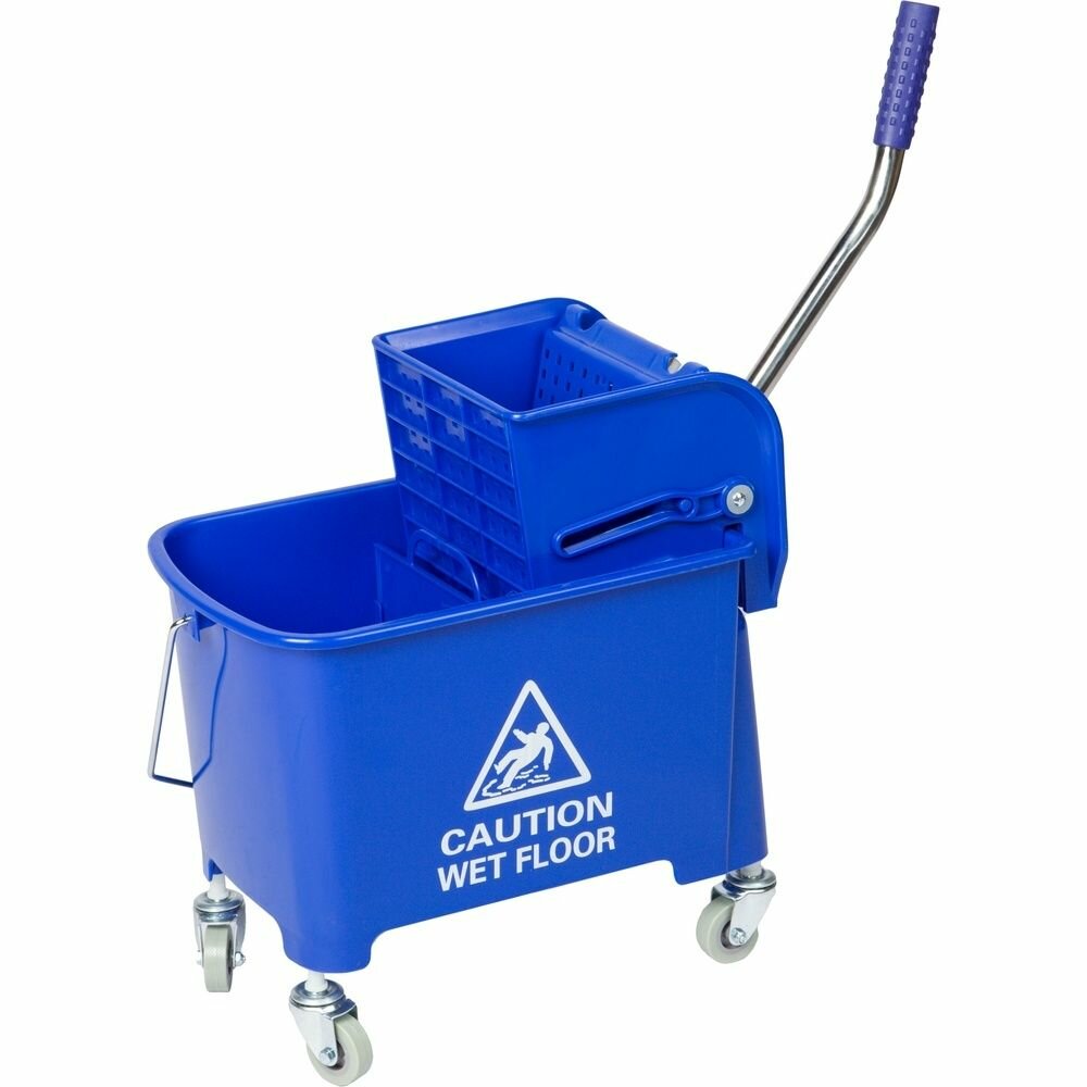 Тележка уборочная Luscan мини с отжимом, Professional, 20 л, 63x27x67 см, синяя (AF08068)