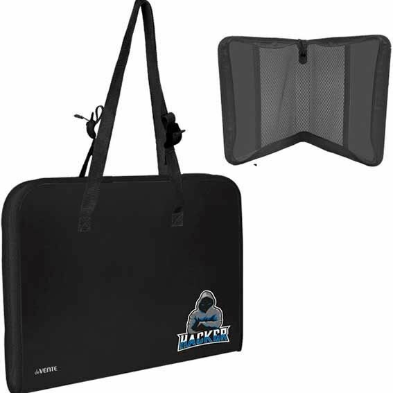 Сумка-планшет deVENTE формат А4, "SuperHero", чёрная, 500 мкм, карман-сетка, ручки (8056307)