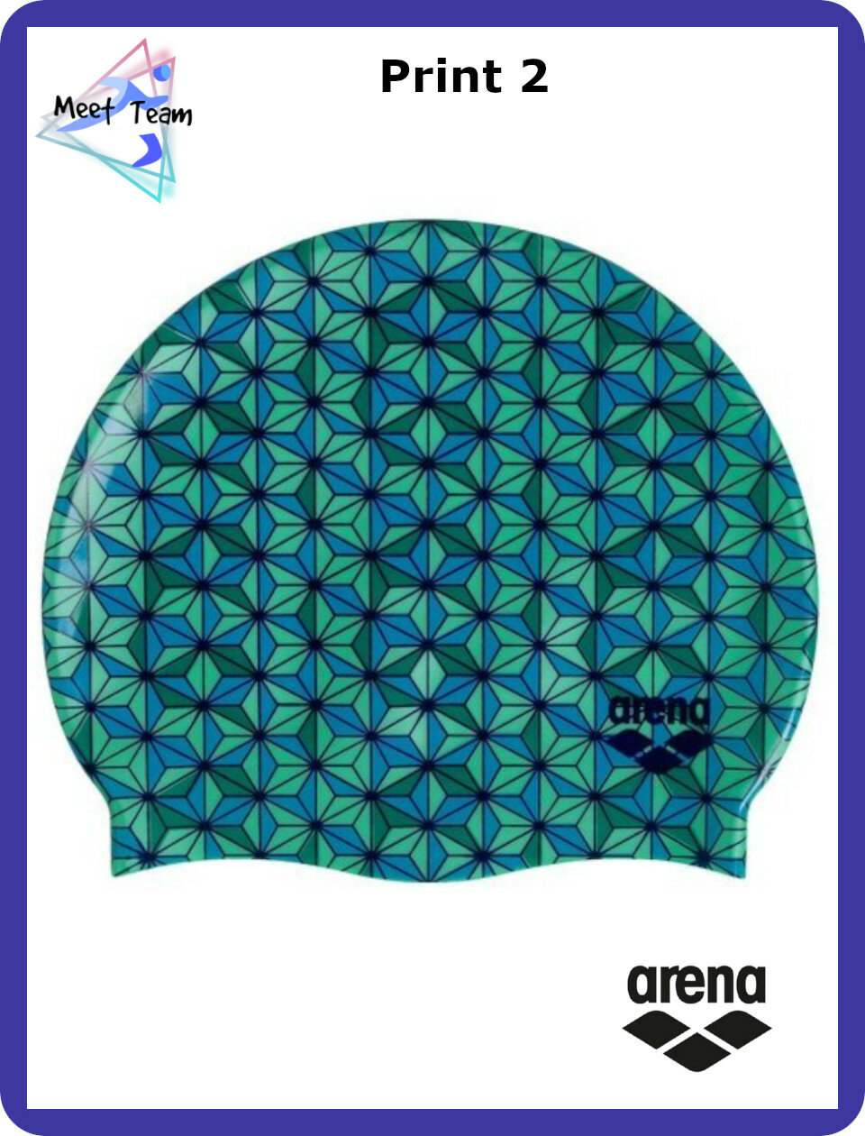 Шапочка для плавания Arena Print 2 (1E368/224)