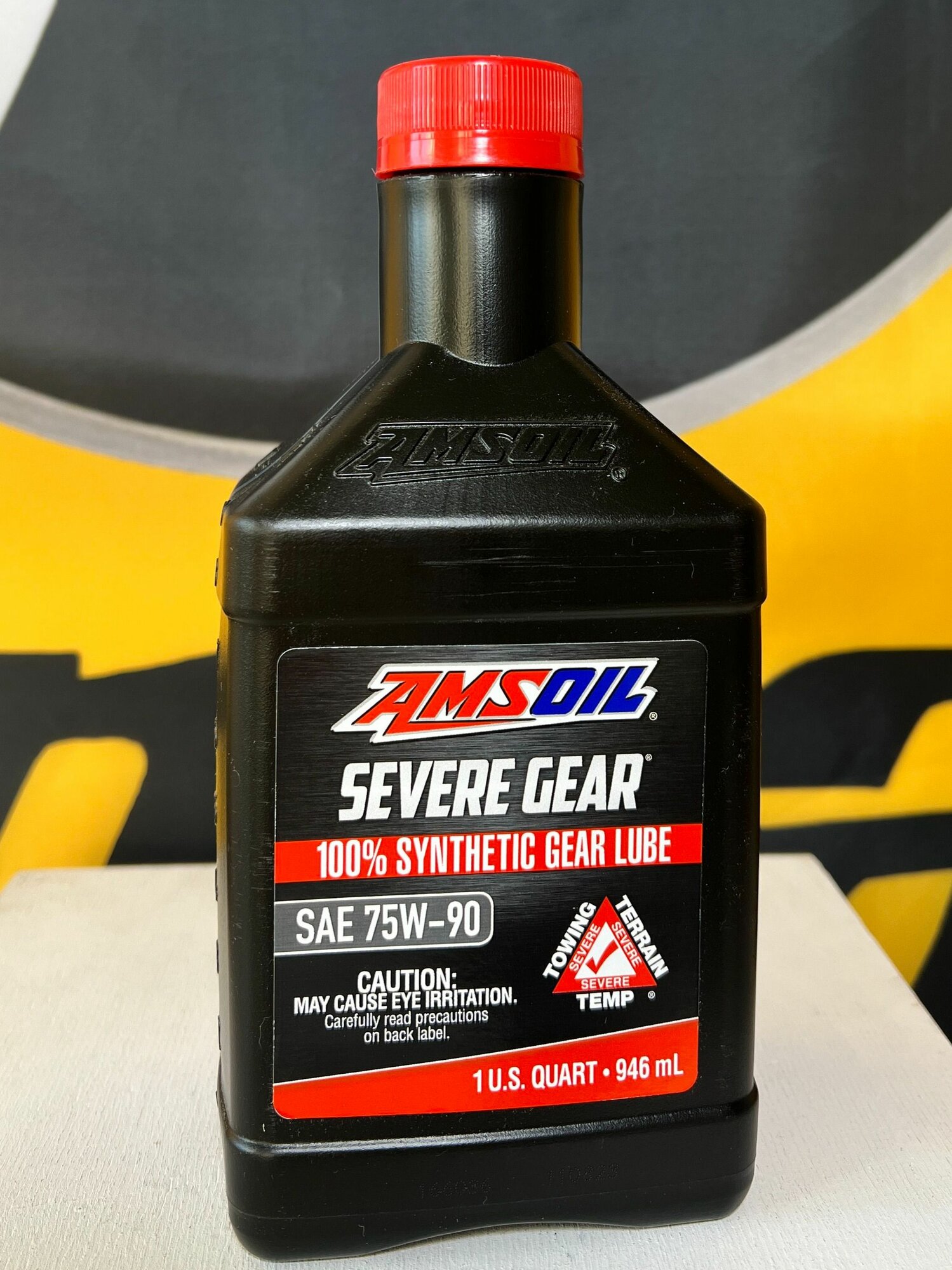 Масло трансмиссионное Amsoil Severe Gear 75W90 Synthetic, синтетическое, 0,946л