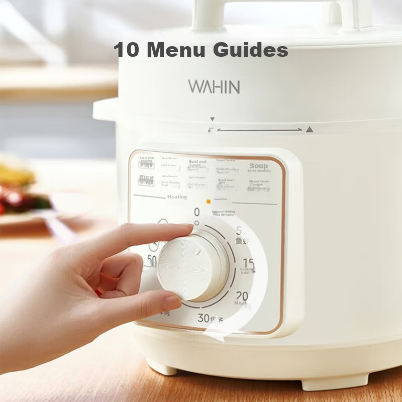 Hualing [National Subsidy] Midea Electric Pressure Cooker 4L, Multi-Functional High-Pressure Cooker for Home Use, Easy-To Non-Stick Inner Pot, Rice Cooker, Electric Cooking Pot, Open Lid Hot Pot, 10 Large Dishes