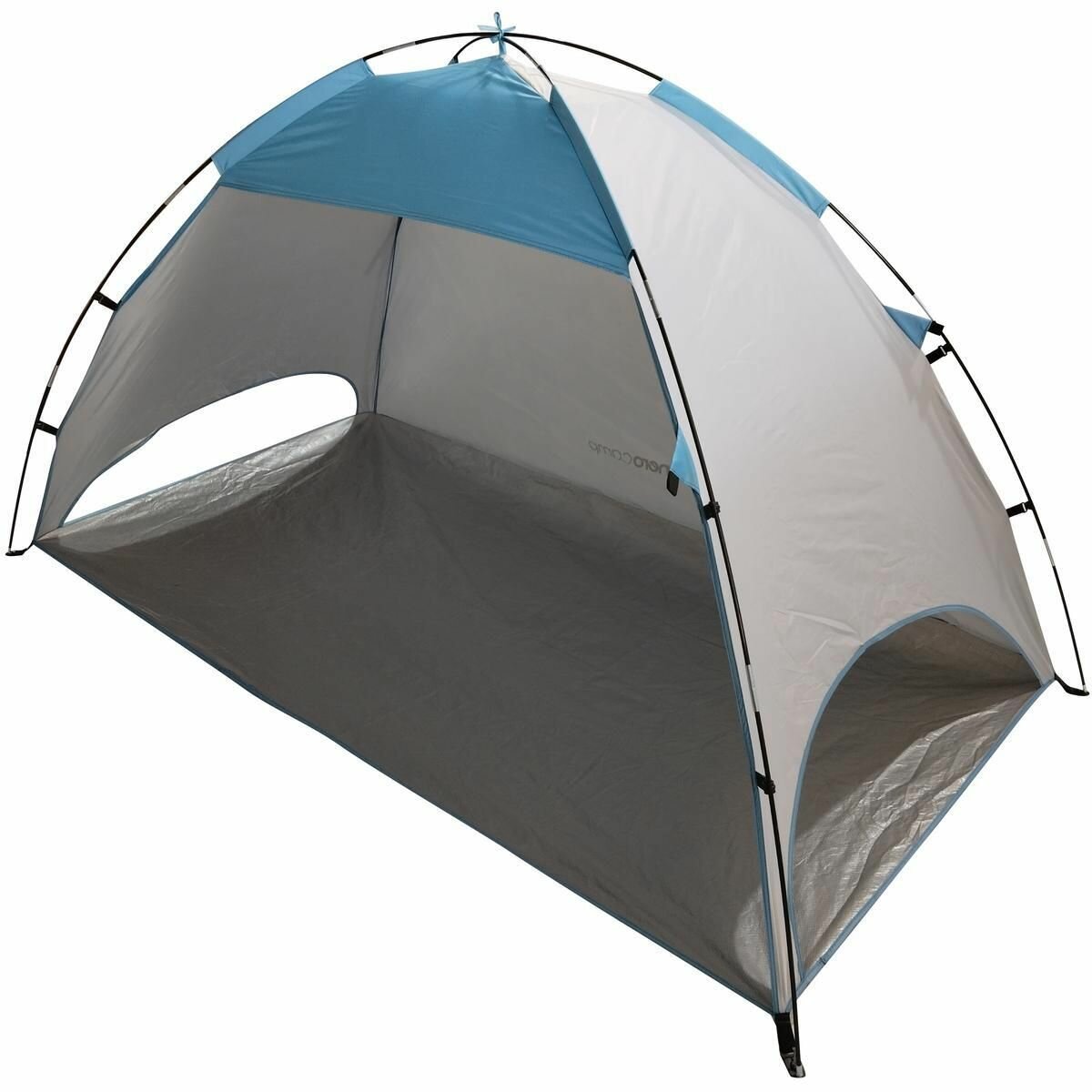 Пляжная палатка Enero Camp 220x115x120 см, Decathlon, Цвет: Серый / Синий, Размер: 2 человека