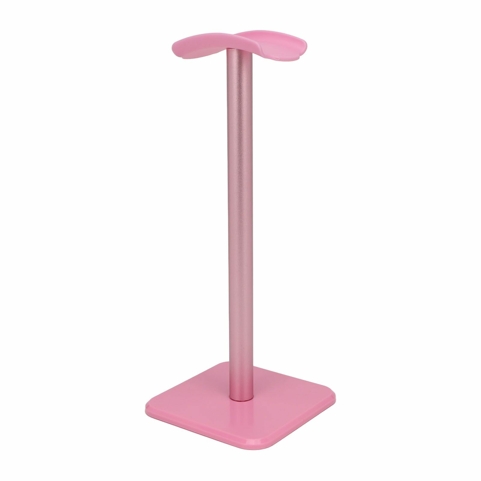 Розовая подставка для наушников с противоскользящим основанием, прочным металлическим стержнем с закругленными углами и лотком из ТПУ для домашнего игрового офиса, держателя гарнитуры