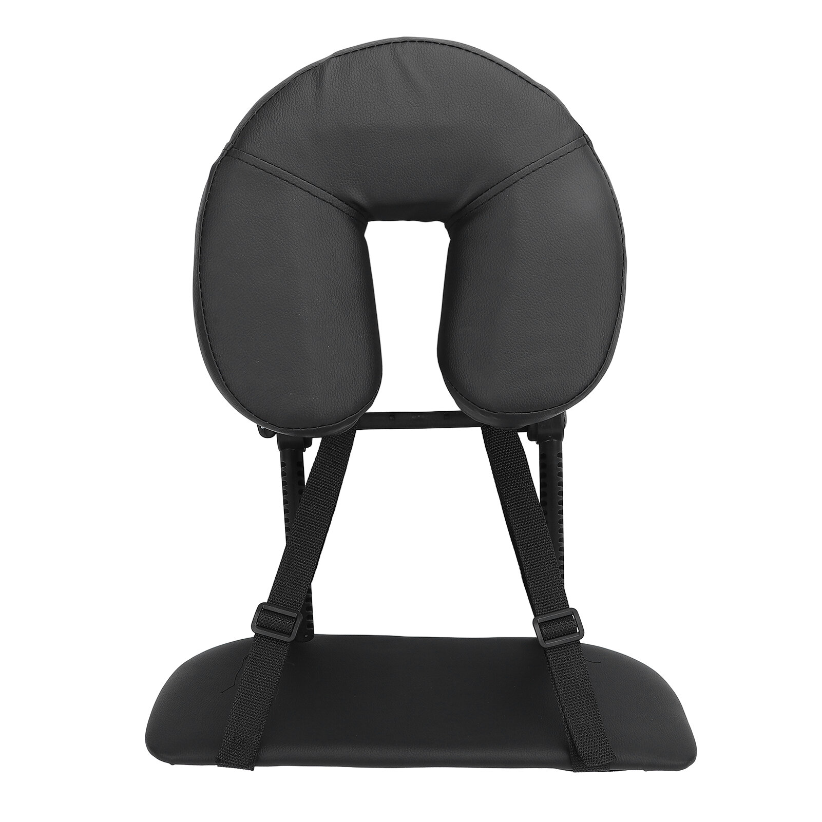 Регулируемая U-образная подставка для лица для салона красоты, массажный стол, подушка для подголовника, черная, складная и регулируемая, для использования в салонах красоты, спа и салонах