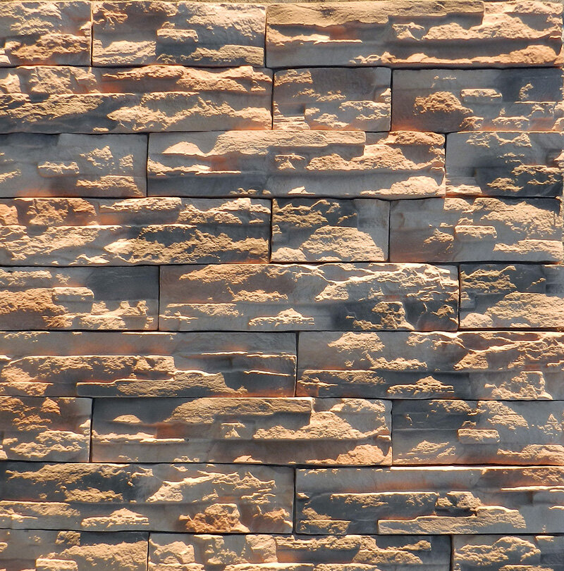 Камень облицовочный Колорадо-Слим песочно-коричневый для фасадов и внутренней отделки, 1 м²