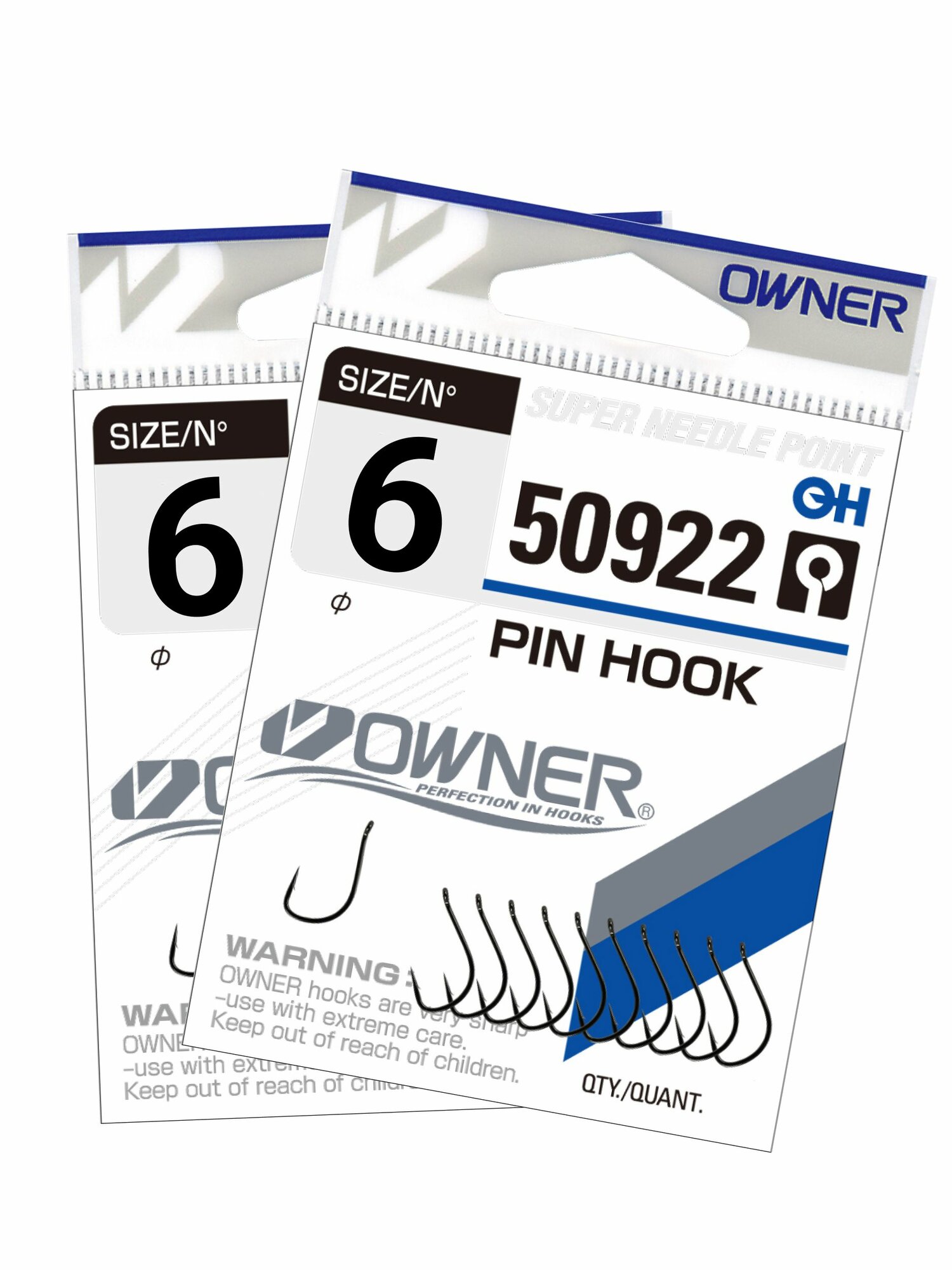 OWNER Крючок Pin Hook BC №6 8шт 2 упаковки