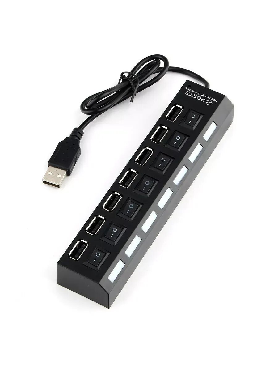 USB 2.0 Разветвитель UHB-U2P7-02+ блок питания