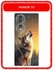 Силиконовый чехол на Honor 70 / Хонор 70 с принтом "Воющий волк"
