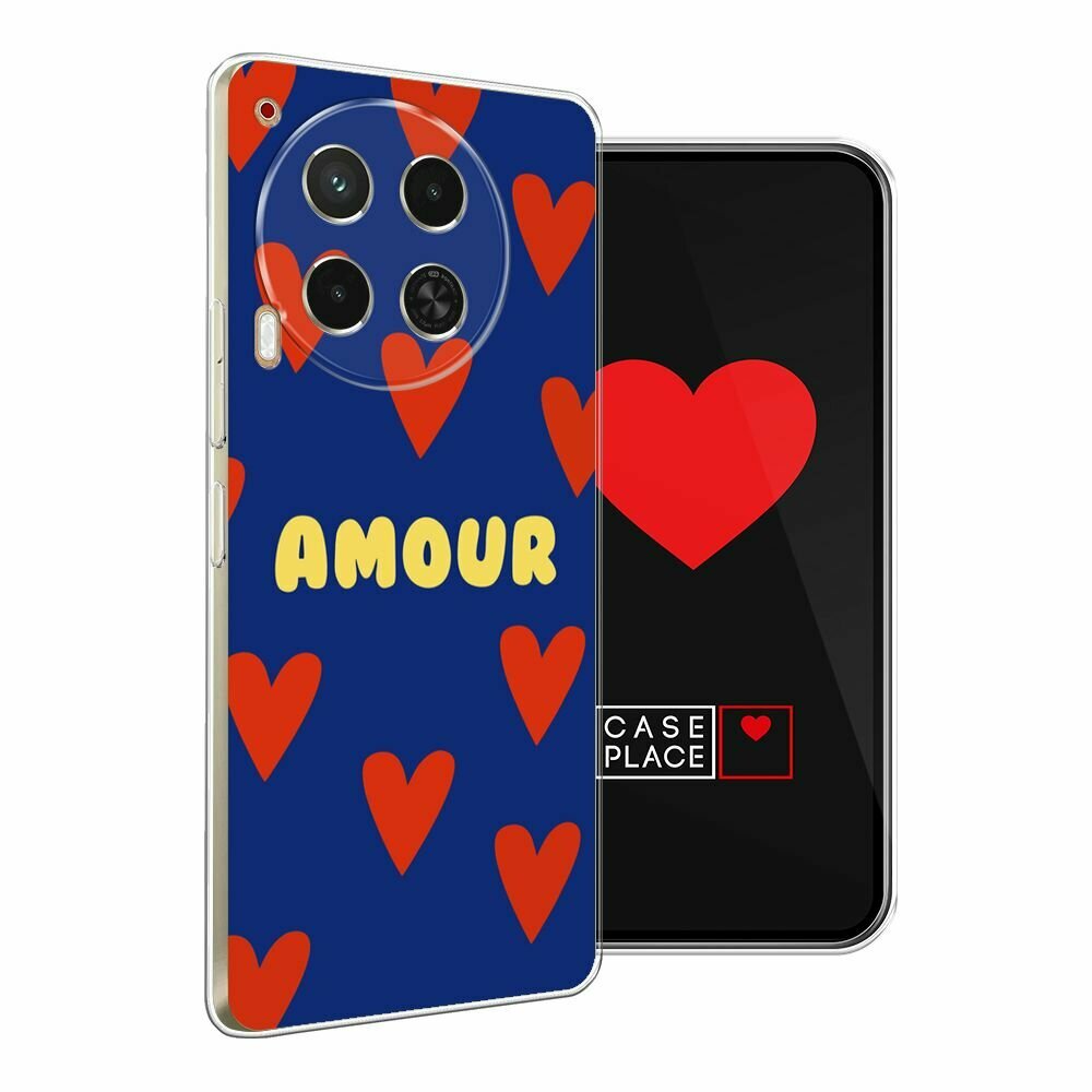 Чехол на Tecno Camon 30 4G / Текно Камон 30 4G с принтом "Amour art - 14 февраля" — фото 1