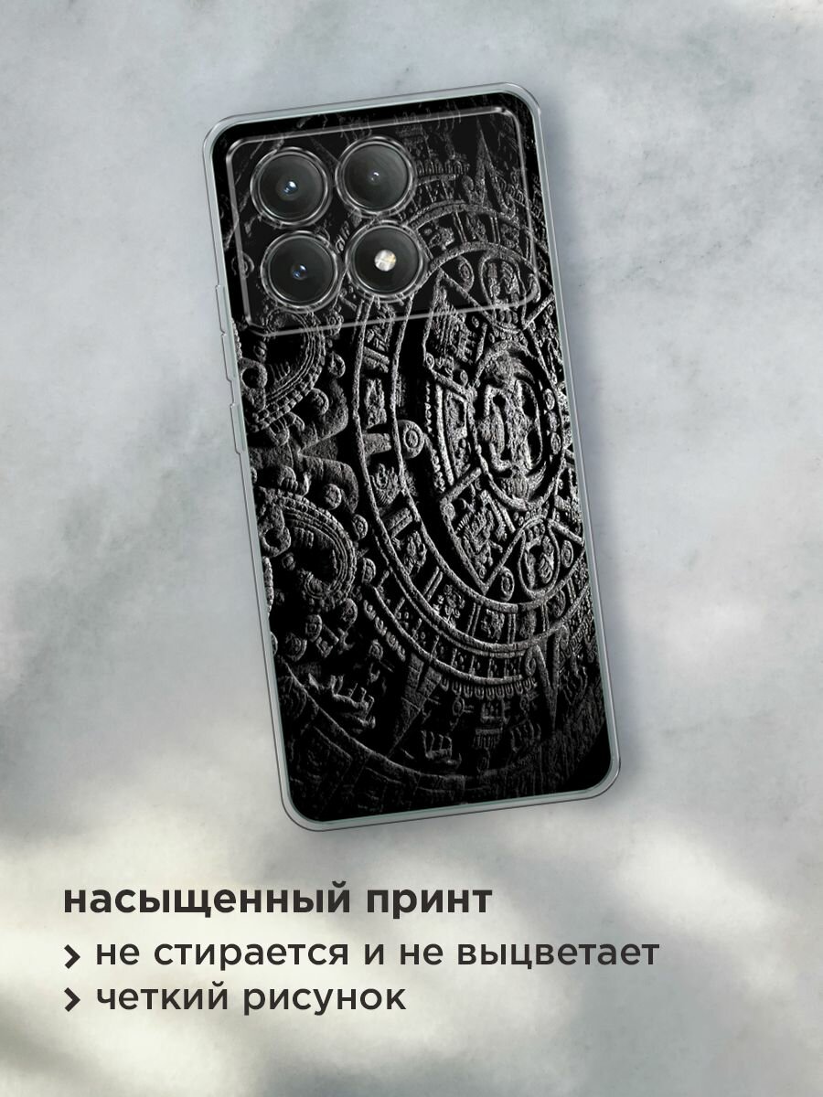 Чехол на Xiaomi Poco X6 PRO 5G / Поко X6 Про 5G с принтом "Узоры ацтеков 3" — фото 1