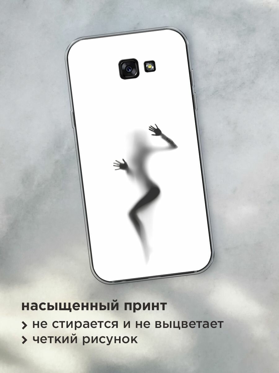 Чехол на Samsung Galaxy A7 2017 / Самсунг Галакси А7 2017 с принтом "Девушка в душе" — фото 1