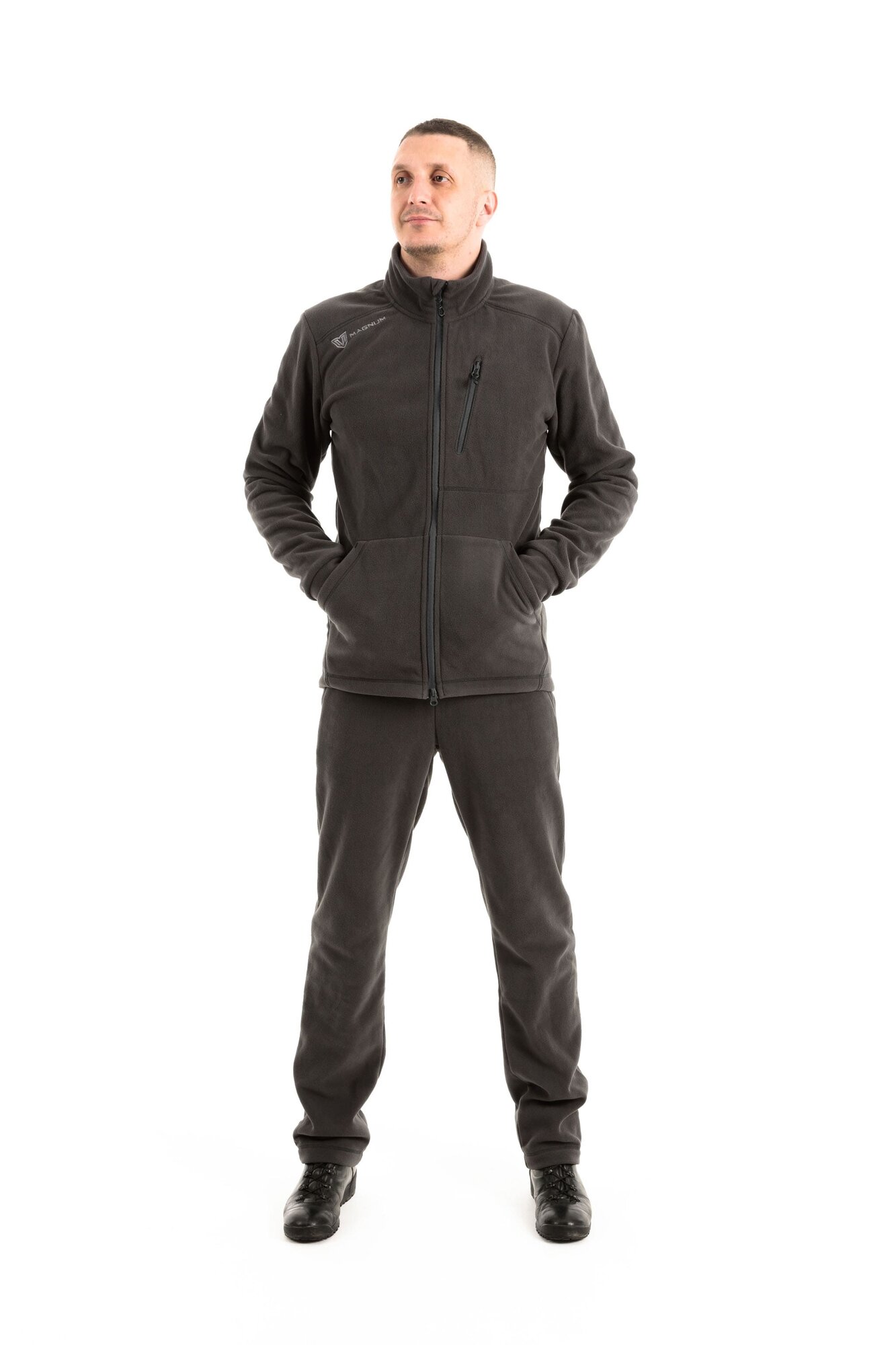 Костюм мужской флисовый BAIKAL 300г/м2 графит (MAGNUM)