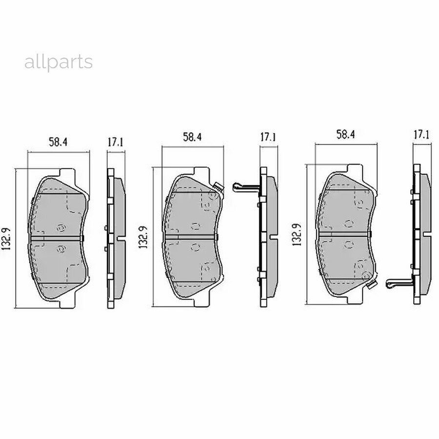 FREMAX FBP5810 колодки дисковые перед!\ Hyundai i30 12>/Veloster 16>