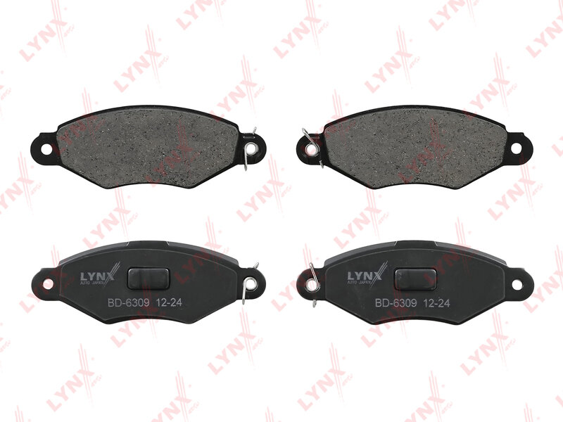 Колодки тормозные передние LYNXauto BD-6309. Для: RENAULT Рено Kangoo(Кенго) 1.2-1.9D 97>
