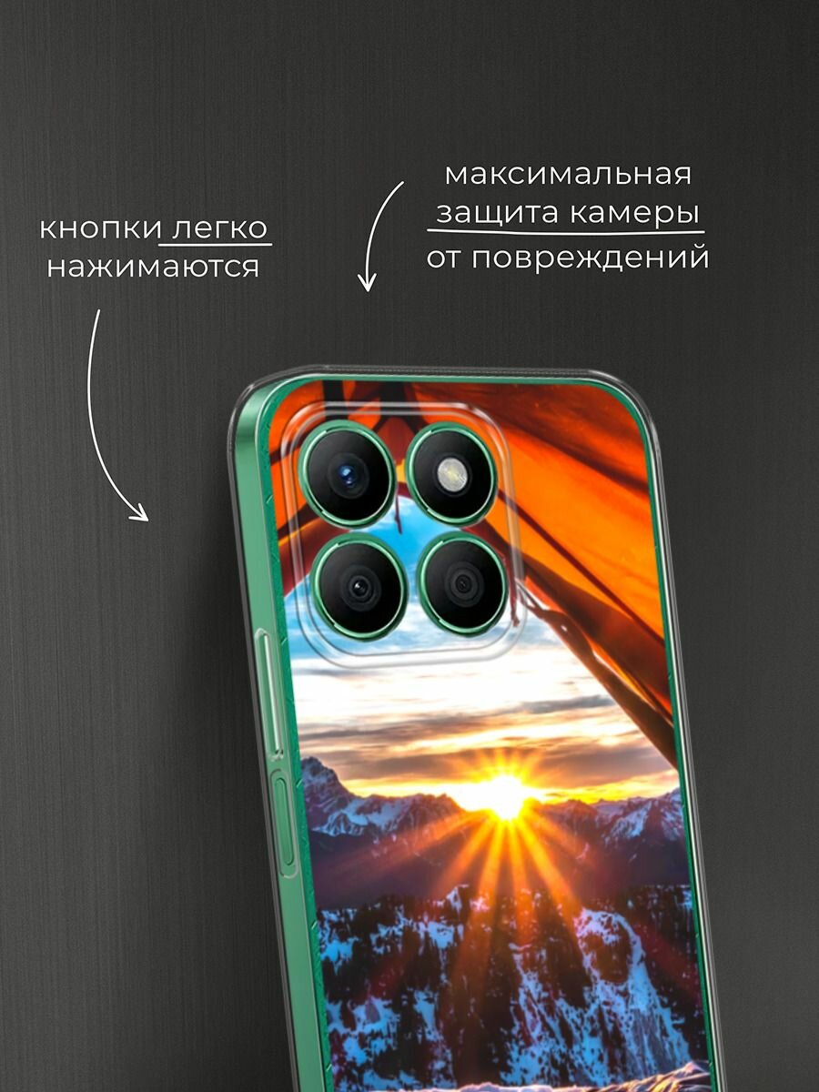 Силиконовый чехол на Honor X8B / Хонор X8B с принтом "Горы 7" — фото 1