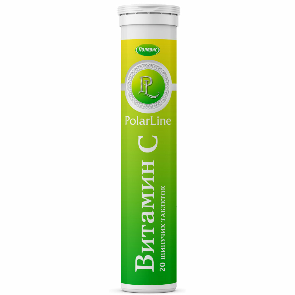 Витамины Полярис C 900 мг со вкусом лимона, PolarLine 20 шт