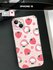 Чехол на Apple iPhone 13 / Айфон 13 с принтом "Кудрявый пес в клубнике", прозрач...