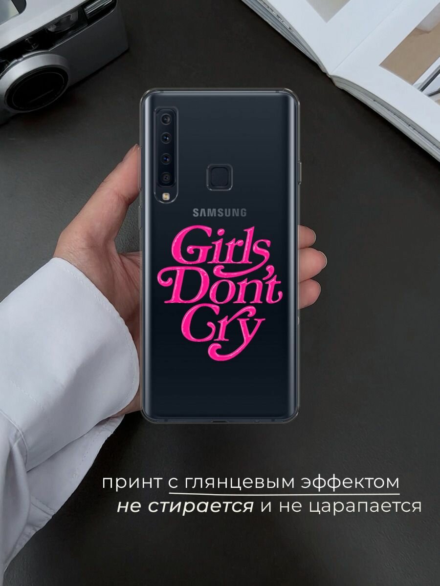 Чехол на Samsung Galaxy A9 2018 / Самсунг Галакси А9 2018 с принтом "Девочка не плачь" — фото 1