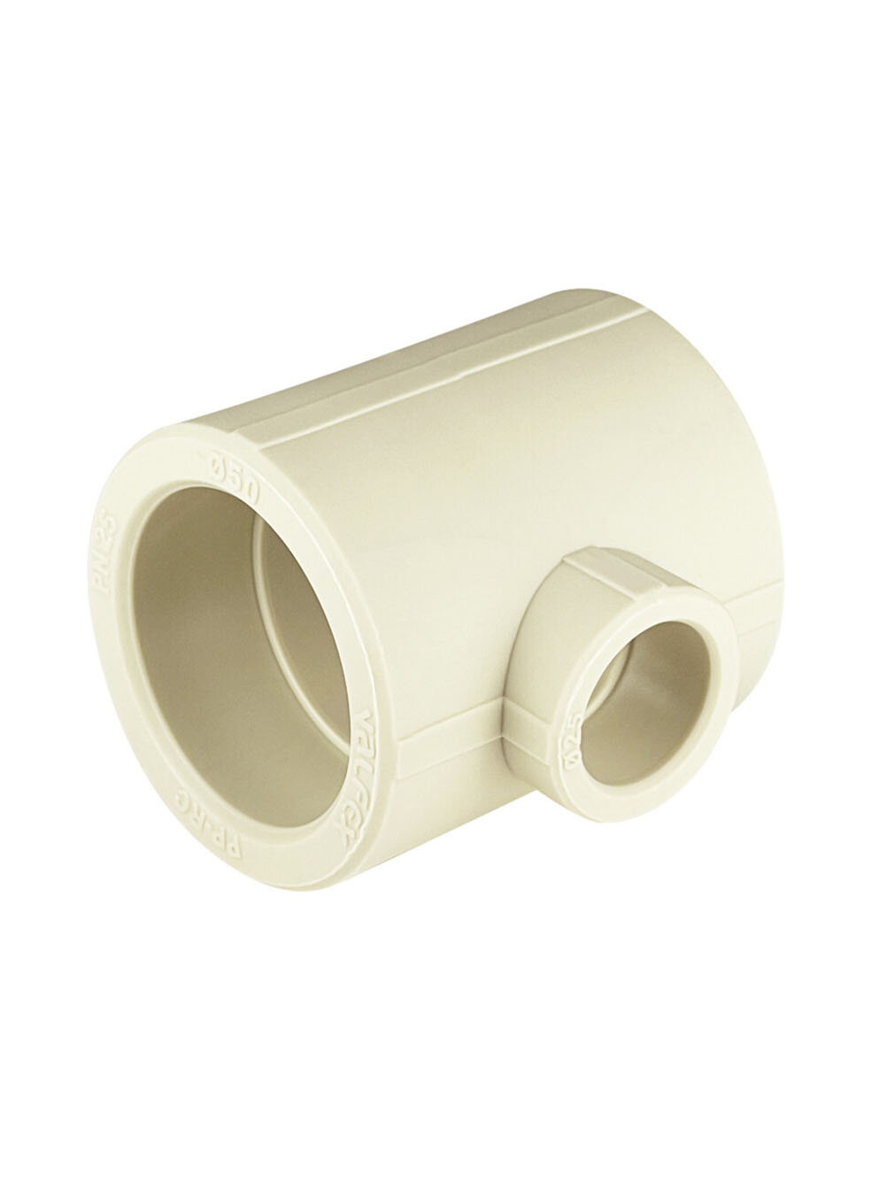 Тройник полипропиленовый переходный 50 х 25 х 50 мм серый