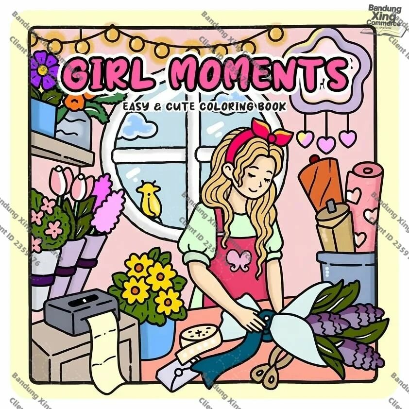 Раскраска антистресс для взрослых и подростков Coco Wyo -GIRL MOMENTS 99